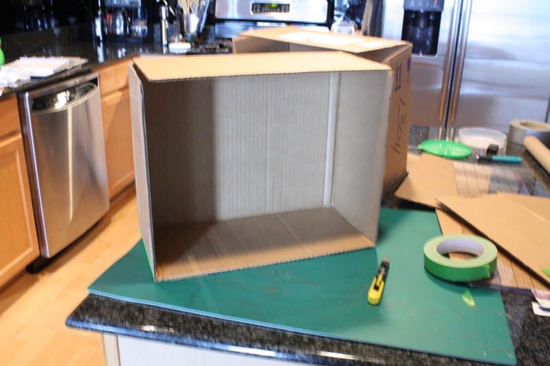 DIY Cardboard Box Toy House - Little Red Window