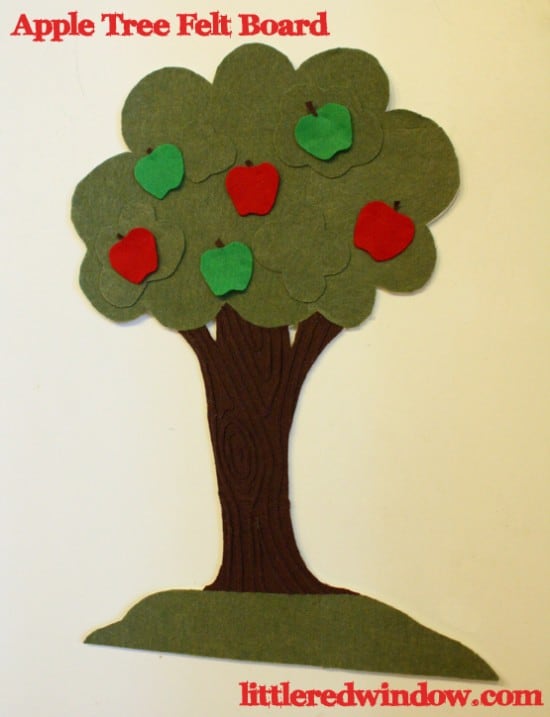 Apple Tree Felt Board - Little Red Window