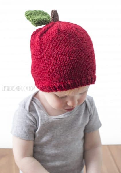 Apple Hat Knitting Pattern - Little Red Window
