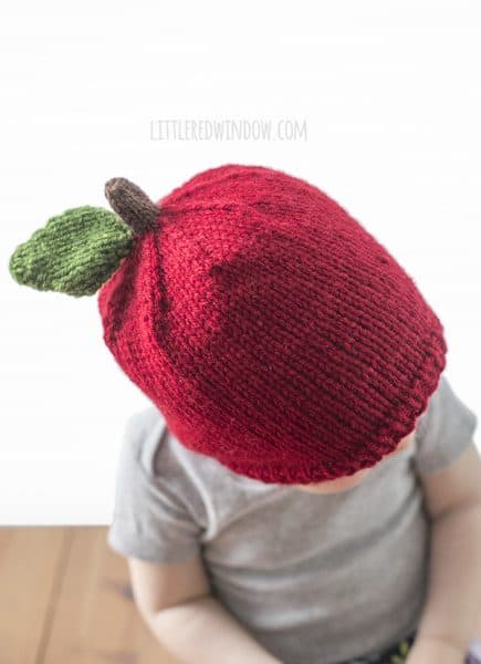 Apple Hat Knitting Pattern - Little Red Window