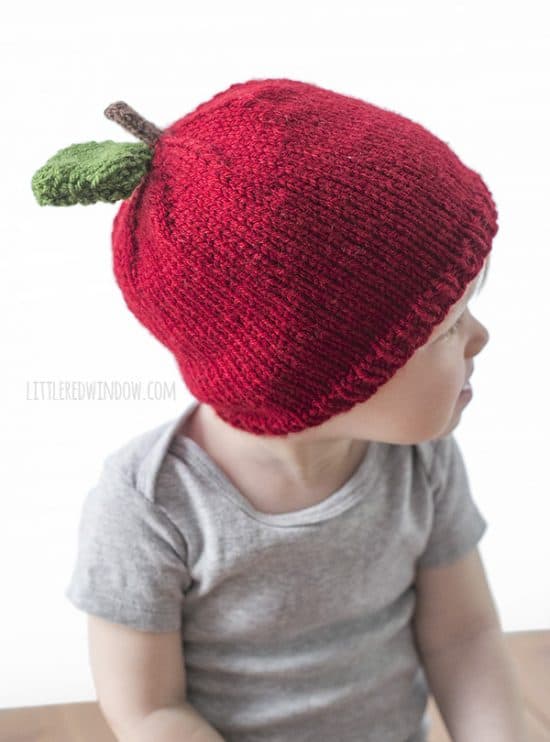 Apple Hat Knitting Pattern - Little Red Window