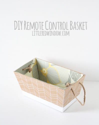DIY Remote Control Basket - Little Red Window