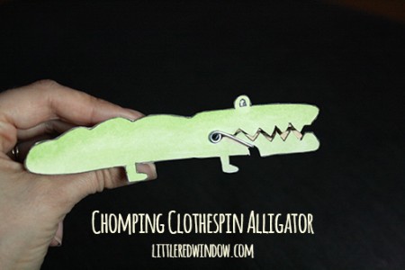 Chomping Clothespin Animals - Little Red Window
