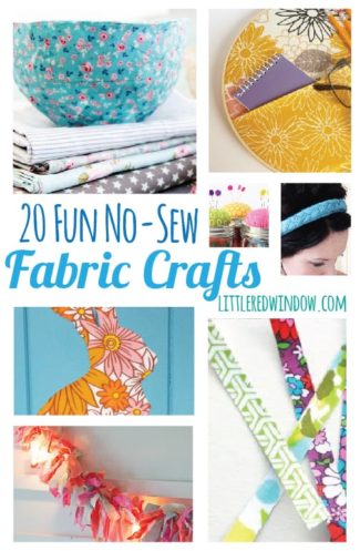 20 Fun No-Sew Fabric Crafts - Little Red Window