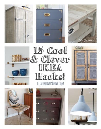 15 Cool and Clever Ikea Hacks - Little Red Window