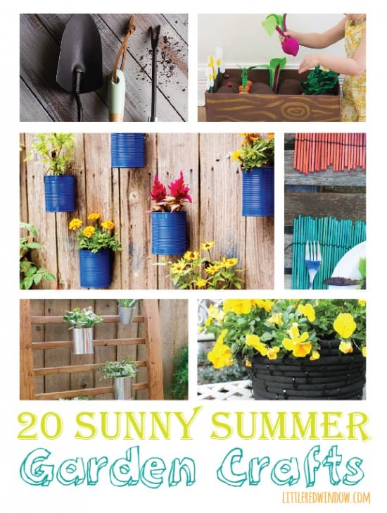 20 Sunny Summer Garden Crafts - Little Red Window