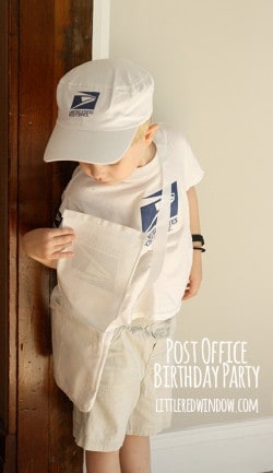 Post Office Inspired Birthday Party - Little Red Window