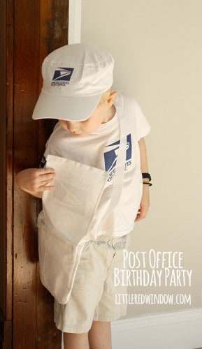 Post Office Inspired Birthday Party - Little Red Window