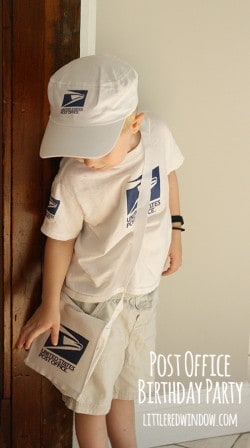 Post Office Inspired Birthday Party - Little Red Window