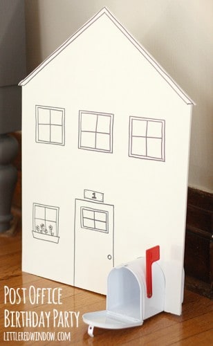 Post Office Inspired Birthday Party - Little Red Window