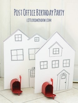 Post Office Inspired Birthday Party - Little Red Window