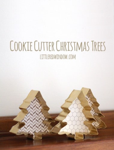 Cookie Cutter Christmas Trees - Little Red Window
