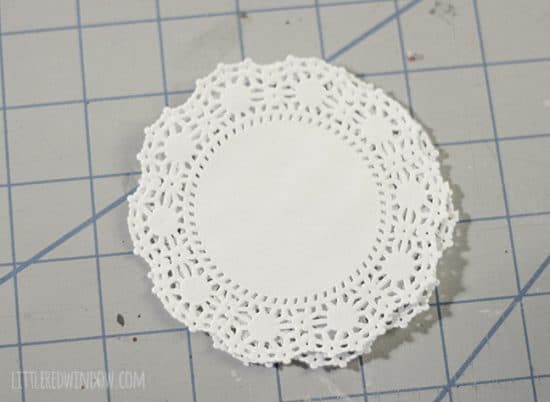 Lace Doily Christmas Tree - Little Red Window