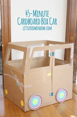 The 45 Minute Cardboard Box Car - Little Red Window
