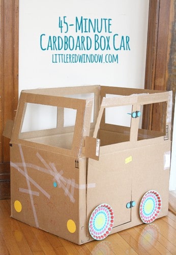 Upgrades for The 45 Minute Cardboard Box Car - Little Red Window