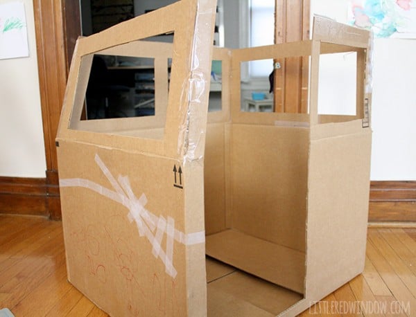 The 45 Minute Cardboard Box Car - Little Red Window