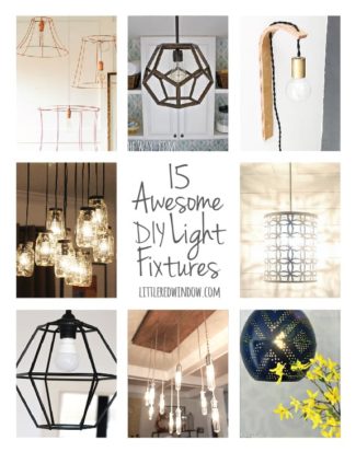 15 Awesome DIY Light Fixtures - Little Red Window