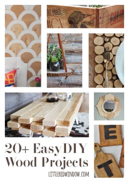 20 Easy DIY Wood Projects - Little Red Window