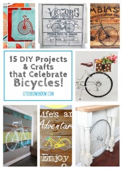 15 DIY Projects and Crafts that Celebrate Bicycles! - Little Red Window