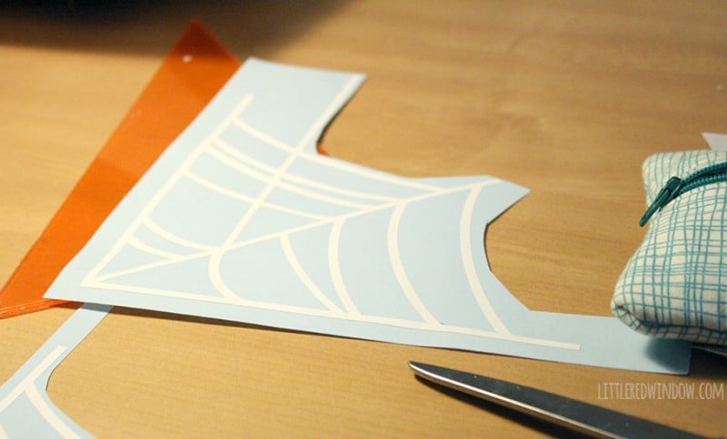 Spooky Halloween Spiderweb Mirror Decal - Little Red Window