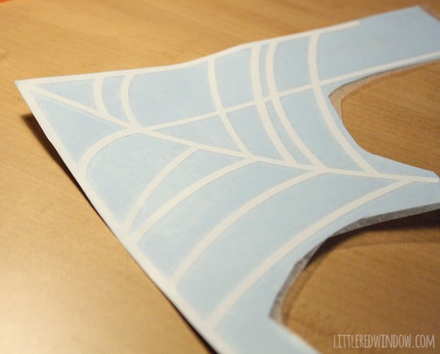 Spooky Halloween Spiderweb Mirror Decal - Little Red Window