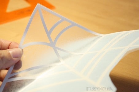 Spooky Halloween Spiderweb Mirror Decal - Little Red Window