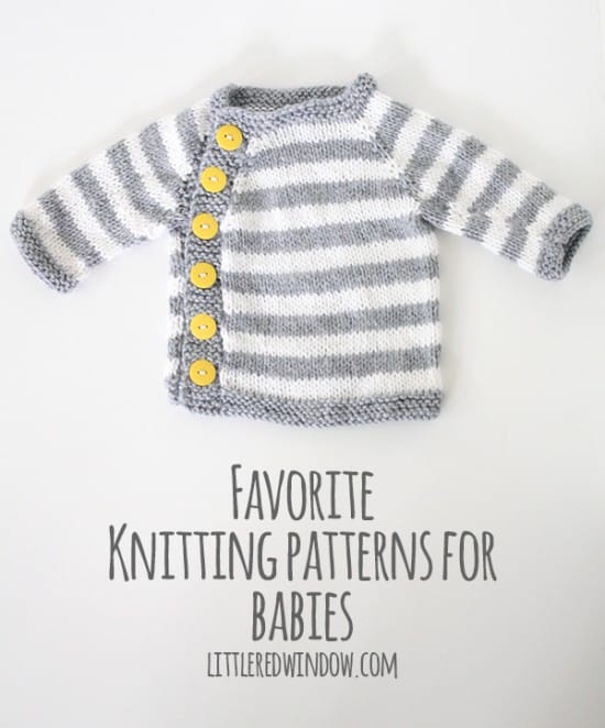 My Favorite Sweater Knitting Patterns for Babies - Little Red Window