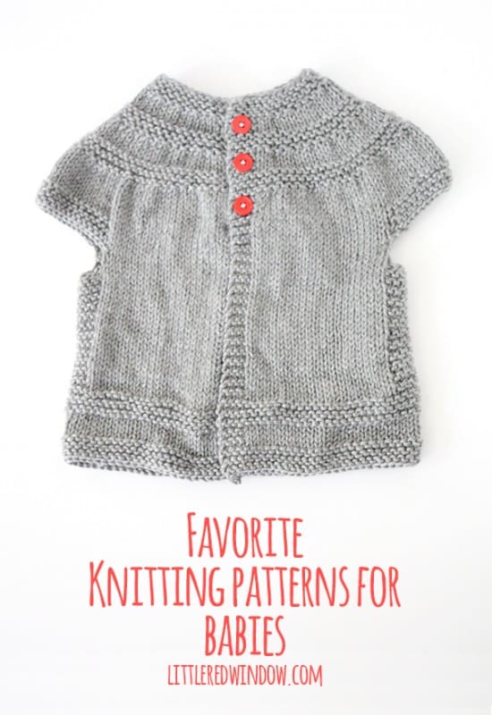 My Favorite Sweater Knitting Patterns for Babies - Little Red Window