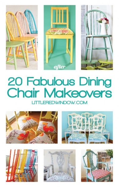 20 Fabulous DIY Dining Chair Makeovers - Little Red Window