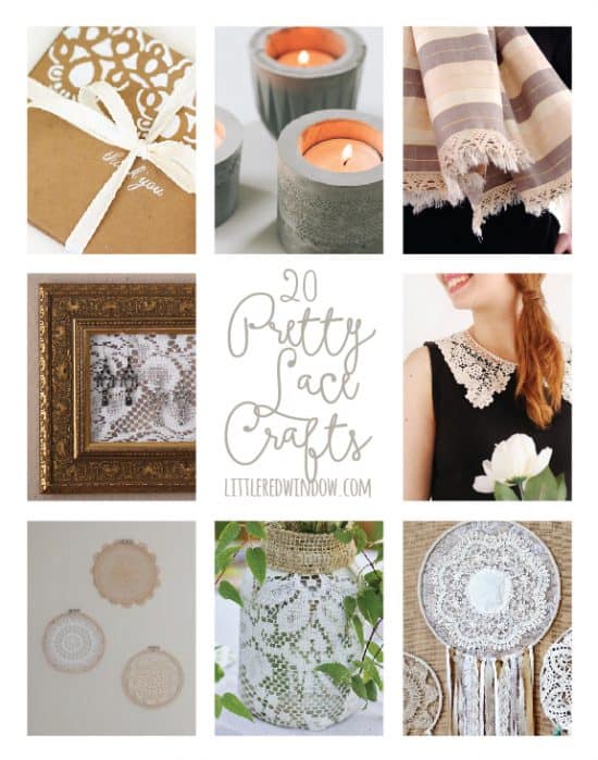 20 Pretty Lace Crafts - Little Red Window