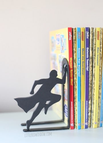 DIY Superhero Bookends - Little Red Window