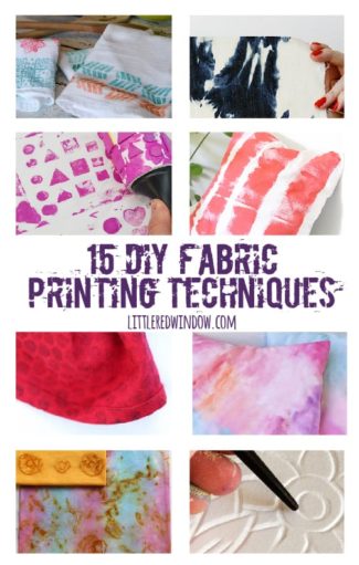 15 DIY Fabric Printing Techniques - Little Red Window