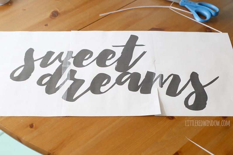 DIY Giant Word Wall Art (for cheap!) - Little Red Window