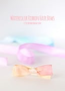 Handpainted Watercolor Ribbon Bows - Little Red Window