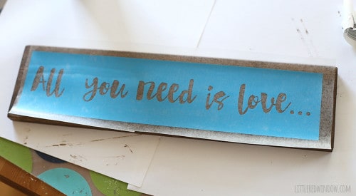 DIY Painted Wood Sign - Little Red Window