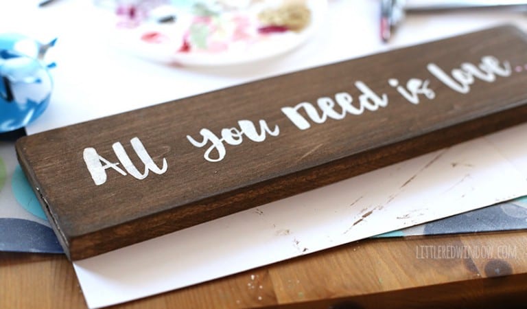 20 Fabulous DIY Word Art & Typography Craft Projects - Little Red Window