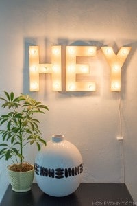 15 DIY Marquee Letters and Signs - Little Red Window