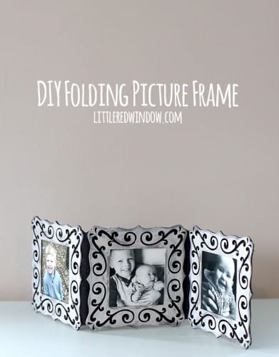 DIY Folding Picture Frame - Little Red Window