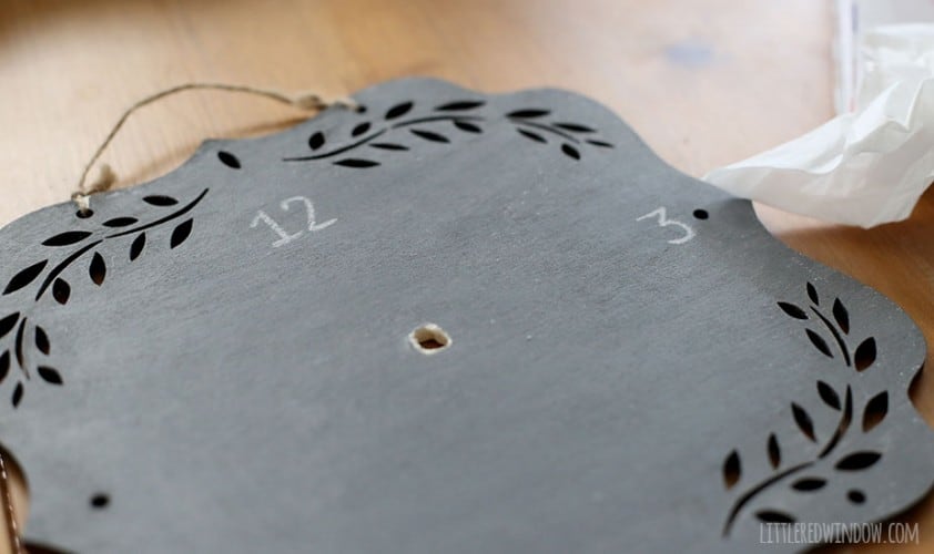 DIY Chalkboard Clock - Little Red Window