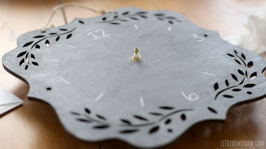 DIY Chalkboard Clock - Little Red Window