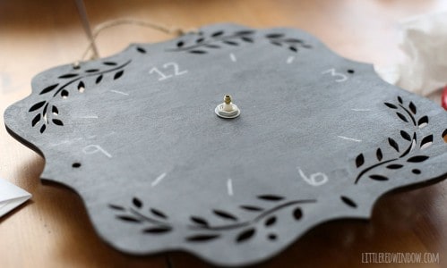 DIY Chalkboard Clock - Little Red Window