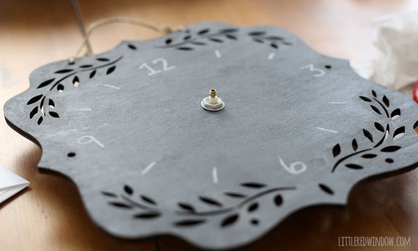 DIY Chalkboard Clock - Little Red Window