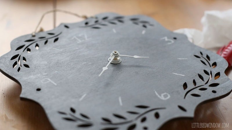 DIY Chalkboard Clock - Little Red Window