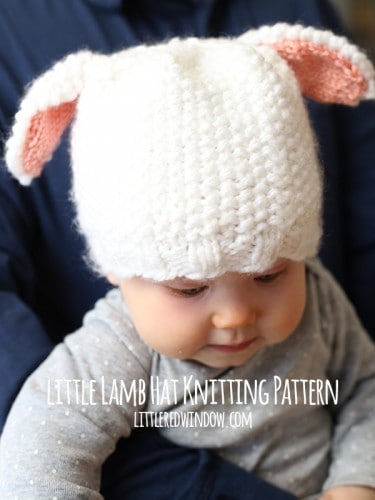 Little Lamb Hat Knitting Pattern - Little Red Window