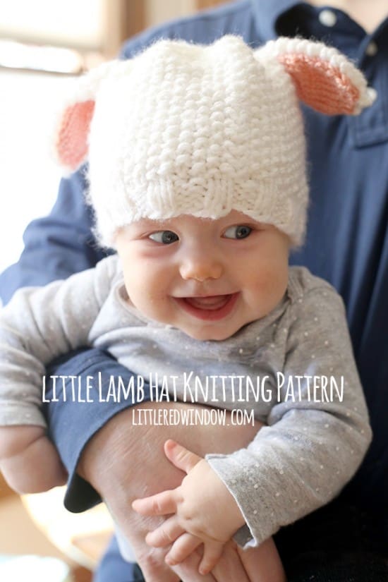 Little Lamb Hat Knitting Pattern - Little Red Window