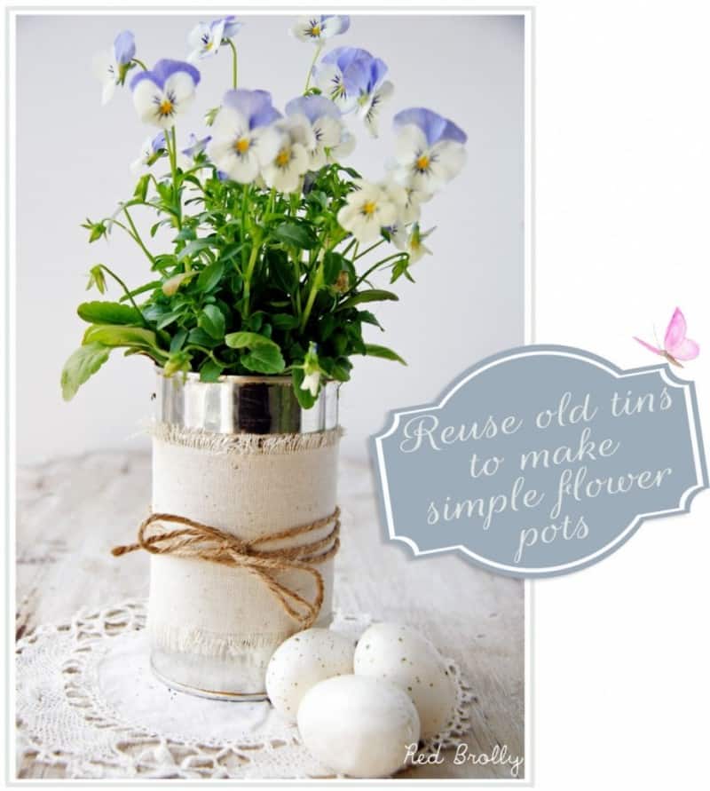 DIY Spring Flower Pots - Little Red Window