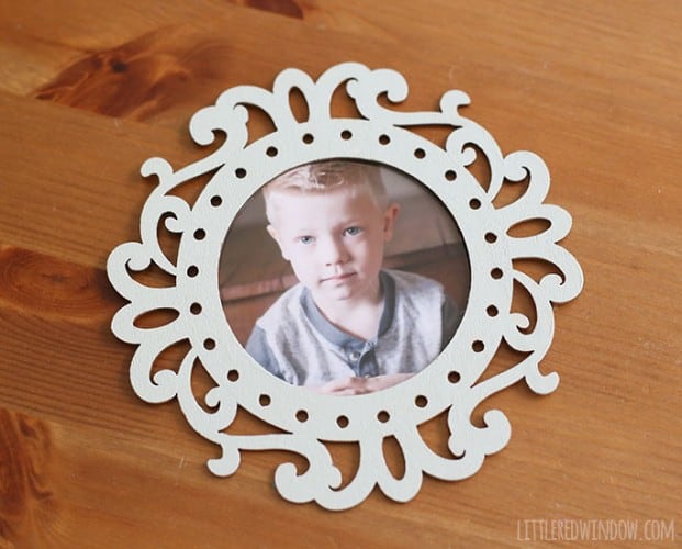 DIY Hanging Metal Picture Frame - Little Red Window
