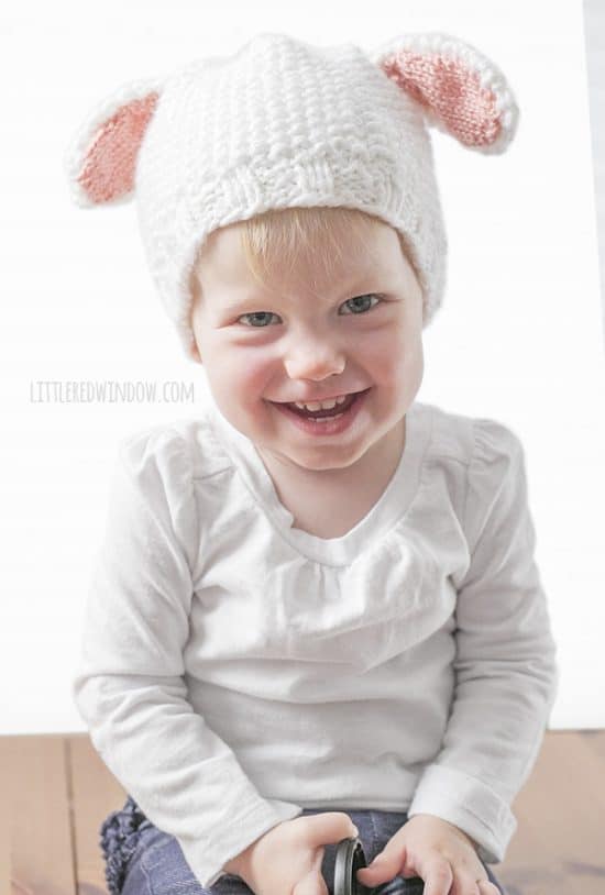 Little Lamb Hat Knitting Pattern - Little Red Window