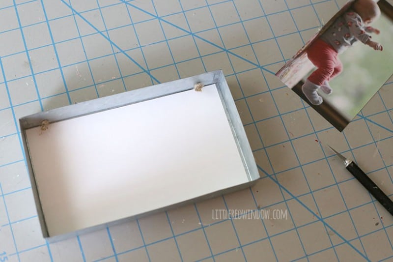 DIY Galvanized Metal Hanging Frame - Little Red Window