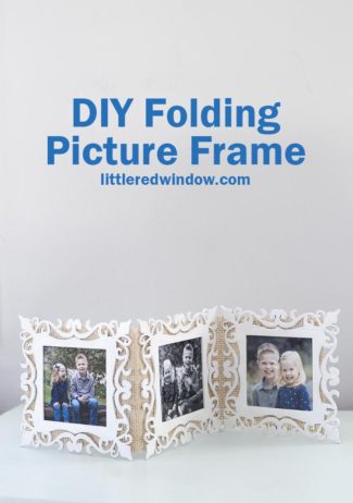 DIY Folding Picture Frame - Little Red Window